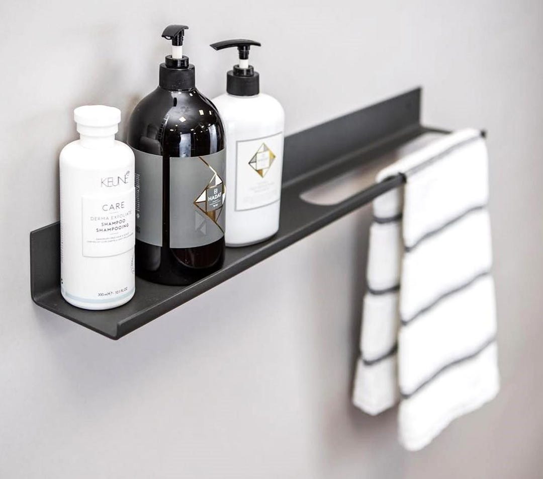 Bathroom Wall Organizer, Bathroom Wall Shelf Modern Simple Preservative ...
