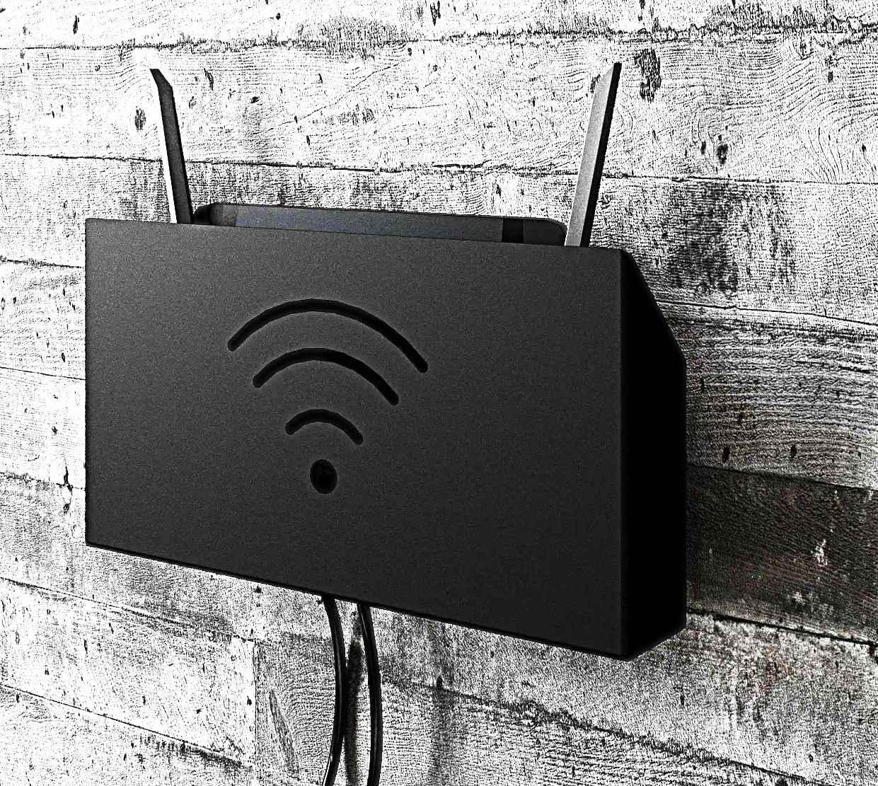 Router Shelf Wifi, Router Storage Box, Modem Cable Router Cover ...