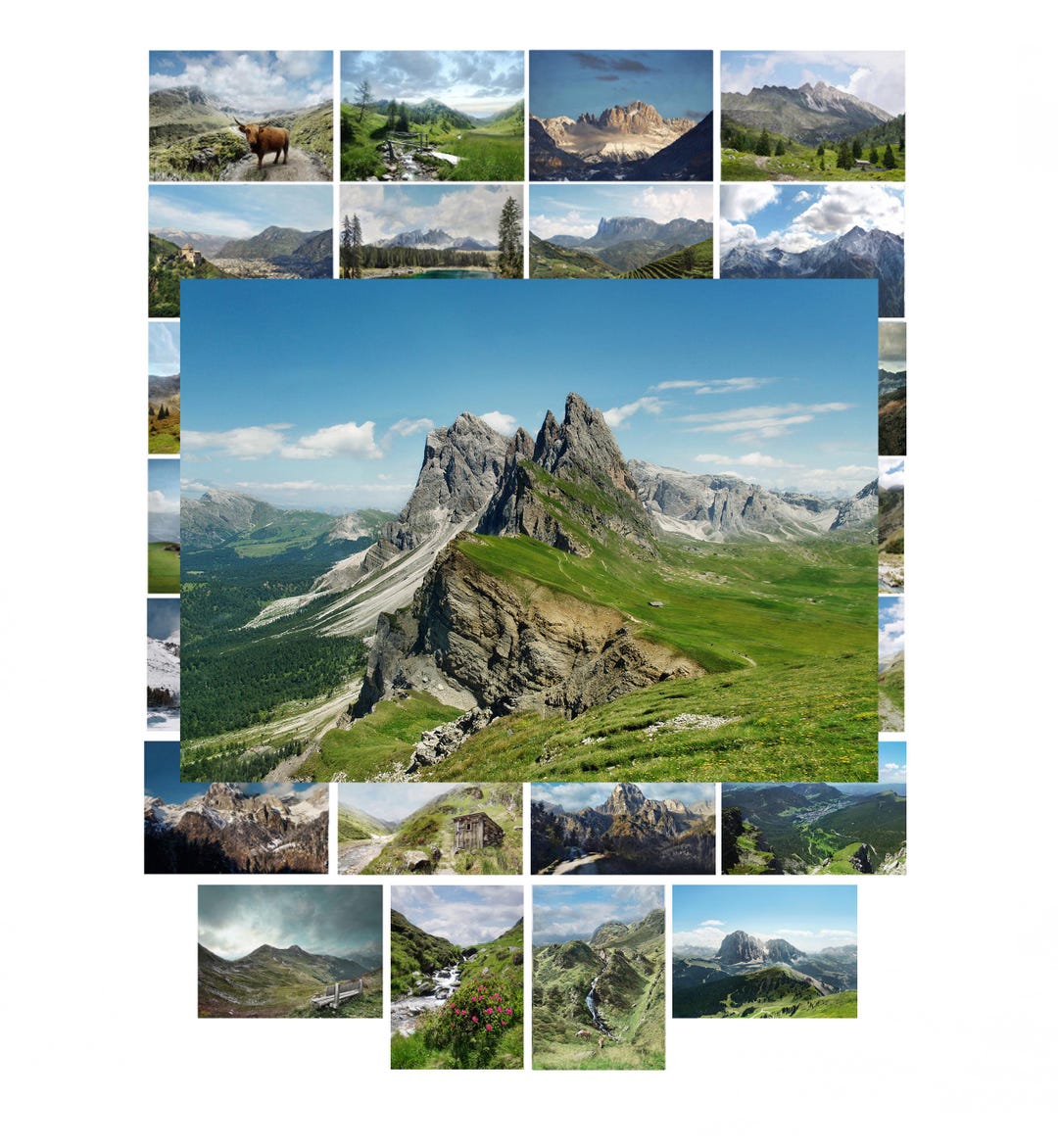 South Tirol Postcard Set, Nature Postcards, Nature Lover Gift, Mountain ...