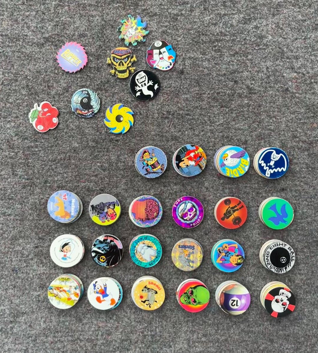 Vintage Pogs Collection 200 Plus Nineties Toy Collectibles Disney ...
