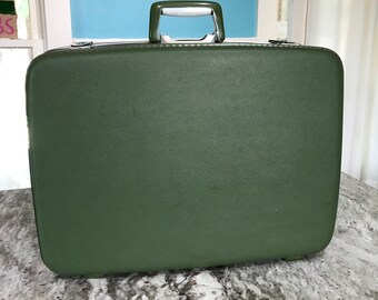 Small Vintage Green Marble Samsonite Suitcase - Etsy