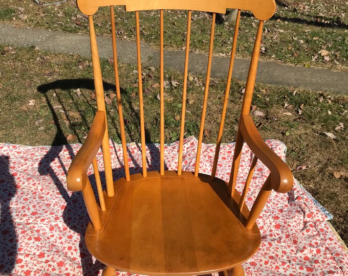 Local Pickup Only Nichols & Stone Co. Vintage Wooden Rocking Chair ...