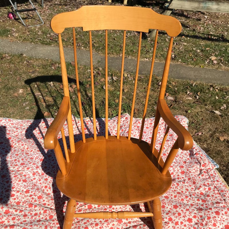 Wooden Rocking Chair - Etsy