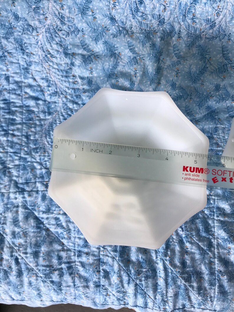 Vintage Anchor Hocking Milk Glass Octagonal Candy Dish With Lid - Etsy