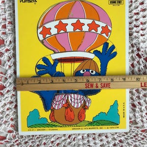 Vintage Sesame Street Grover Wooden Kids Puzzle Eighties Toddler Toy - Etsy