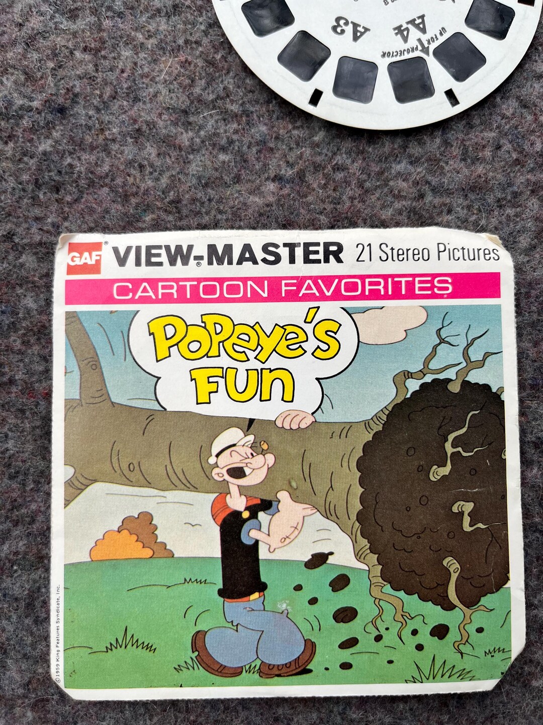 Vintage Popeye View-master Set of 3 Slides Fifties 1959 - Etsy