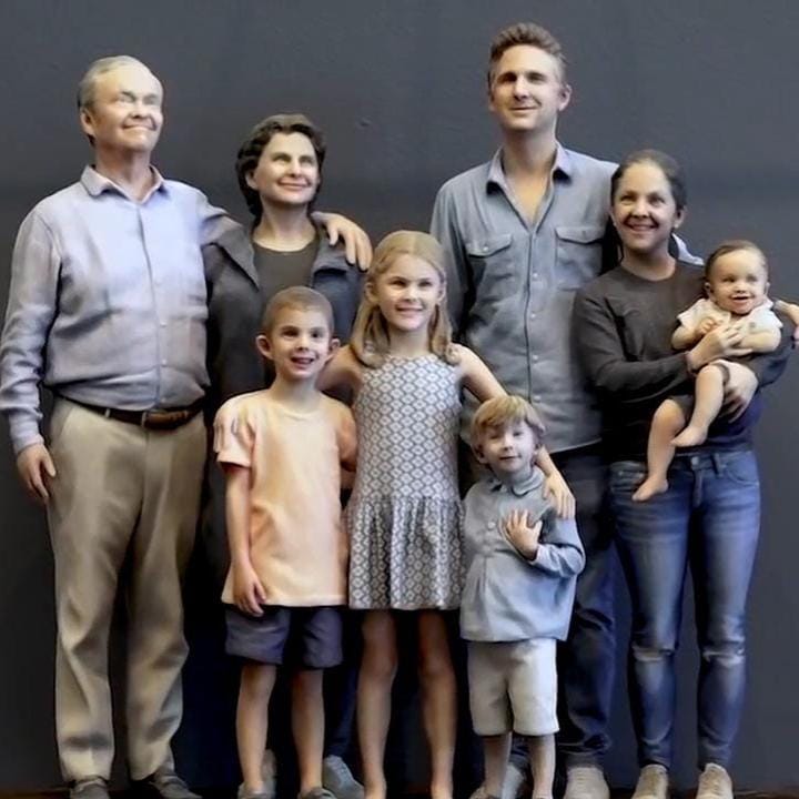 3D Printed Figurine - Family & Friends - Etsy