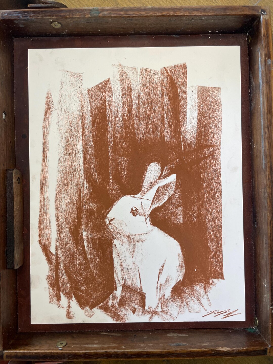 Rabbit Charcoal Drawing (original, Signed) - Etsy