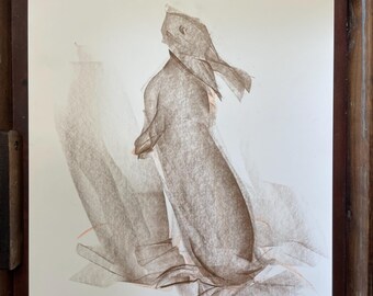 Rabbit Charcoal Drawing (original, Signed) - Etsy