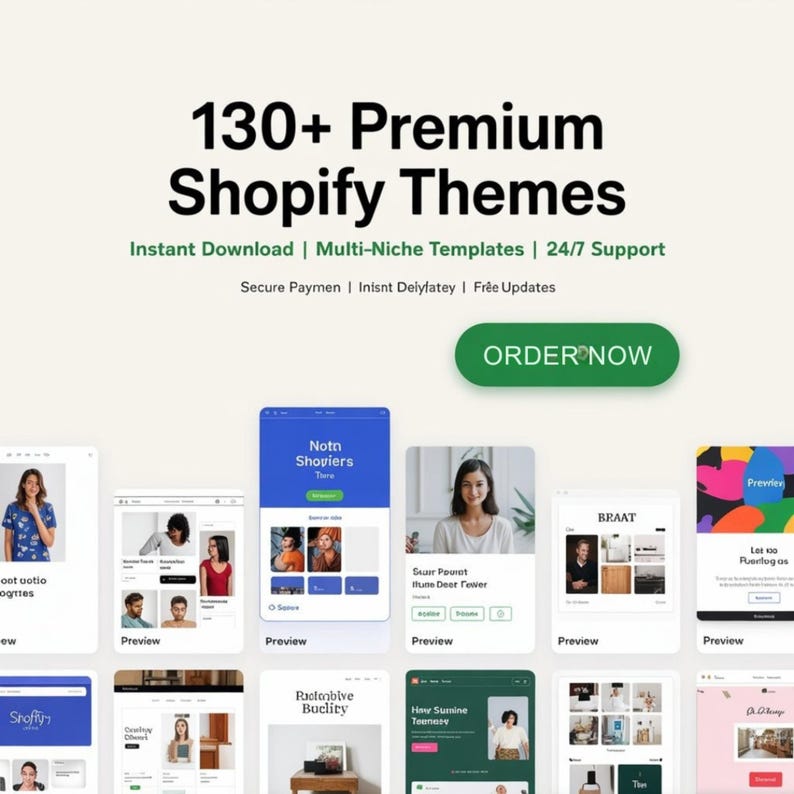 130+ Shopify Themes List: Multi-niche Templates (PDF Download) - Etsy