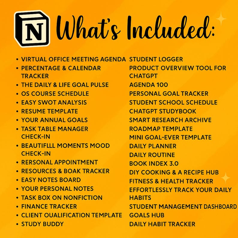 100+ Notion Templates Bundle: Business & Life Planner (PLR) - Etsy