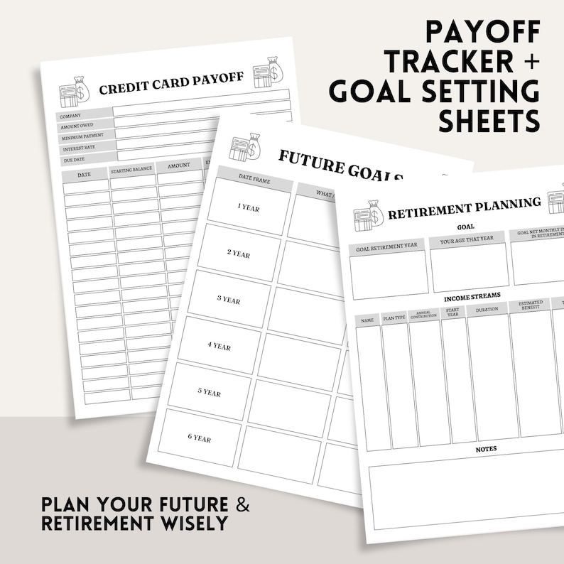 Digital Budget Planner: Canva Editable Finance Tracker (printable PDF ...