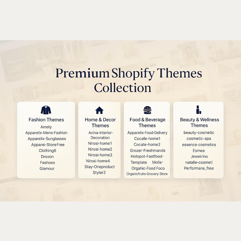 130+ Shopify Themes List: Multi-niche Templates (PDF Download) - Etsy
