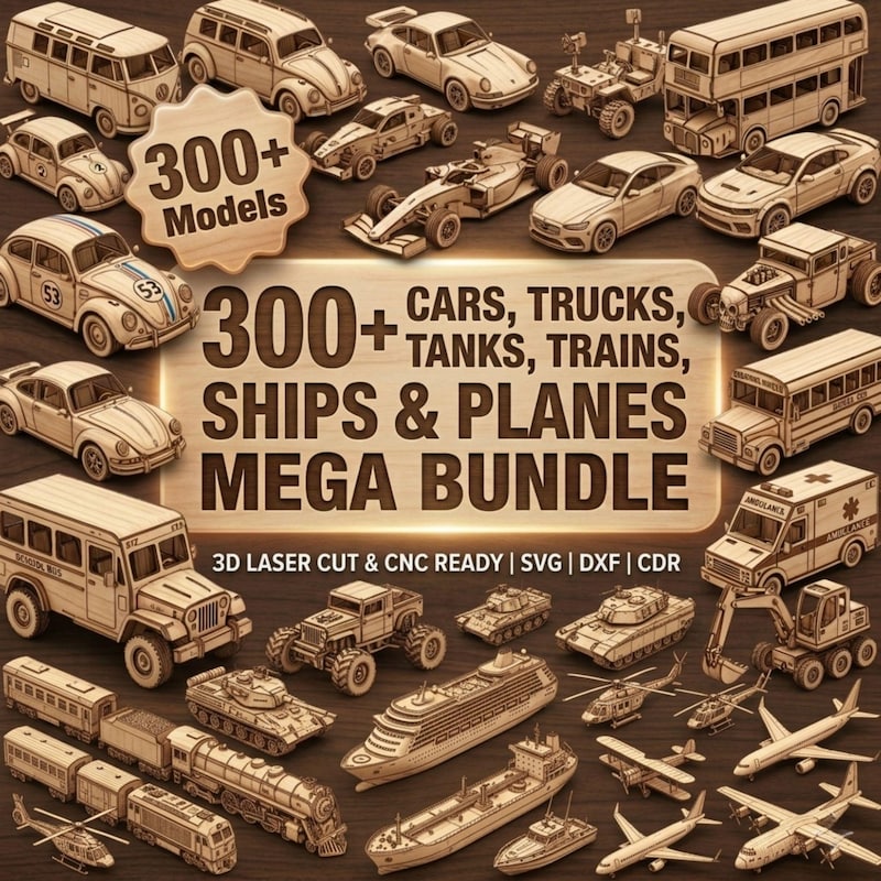 3d Truck Laser Cut File - Etsy