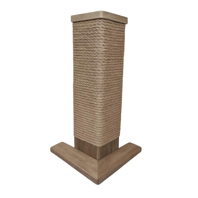 Wall-mounted Corner Cat Scratcher – Space-saving Wooden Sisal ...