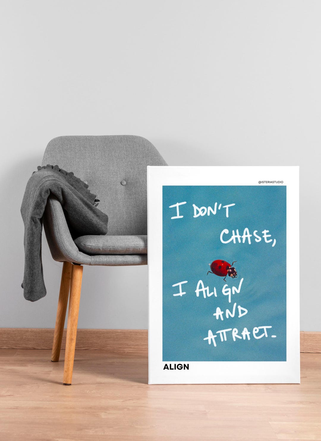 ALIGN Affirmation Art Print Positive Poster for Mindful Decor, Ladybug ...