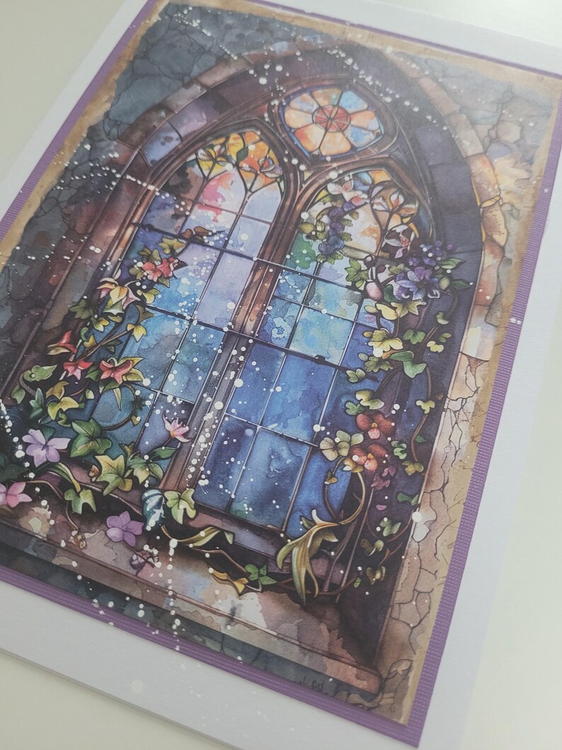 Stained Glass Window Handmade Greeting Card - SY19 - Etsy UK