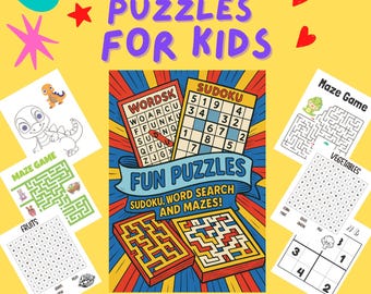 160+ Fun Puzzles for Kids – Sudoku, Word Search & Mazes – Printable ...