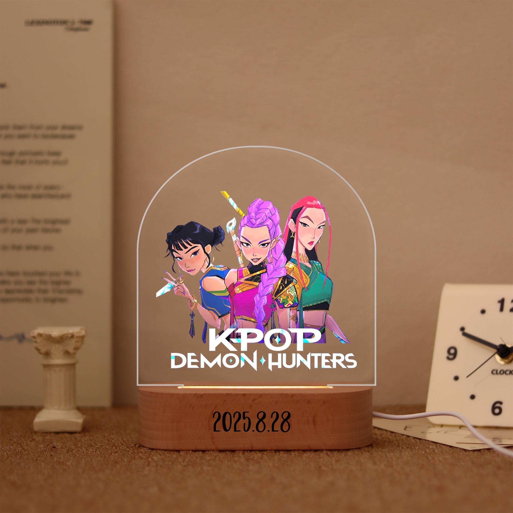 Kpop Demon Hunters Night Light, Custom Girls Boys Night Light ...