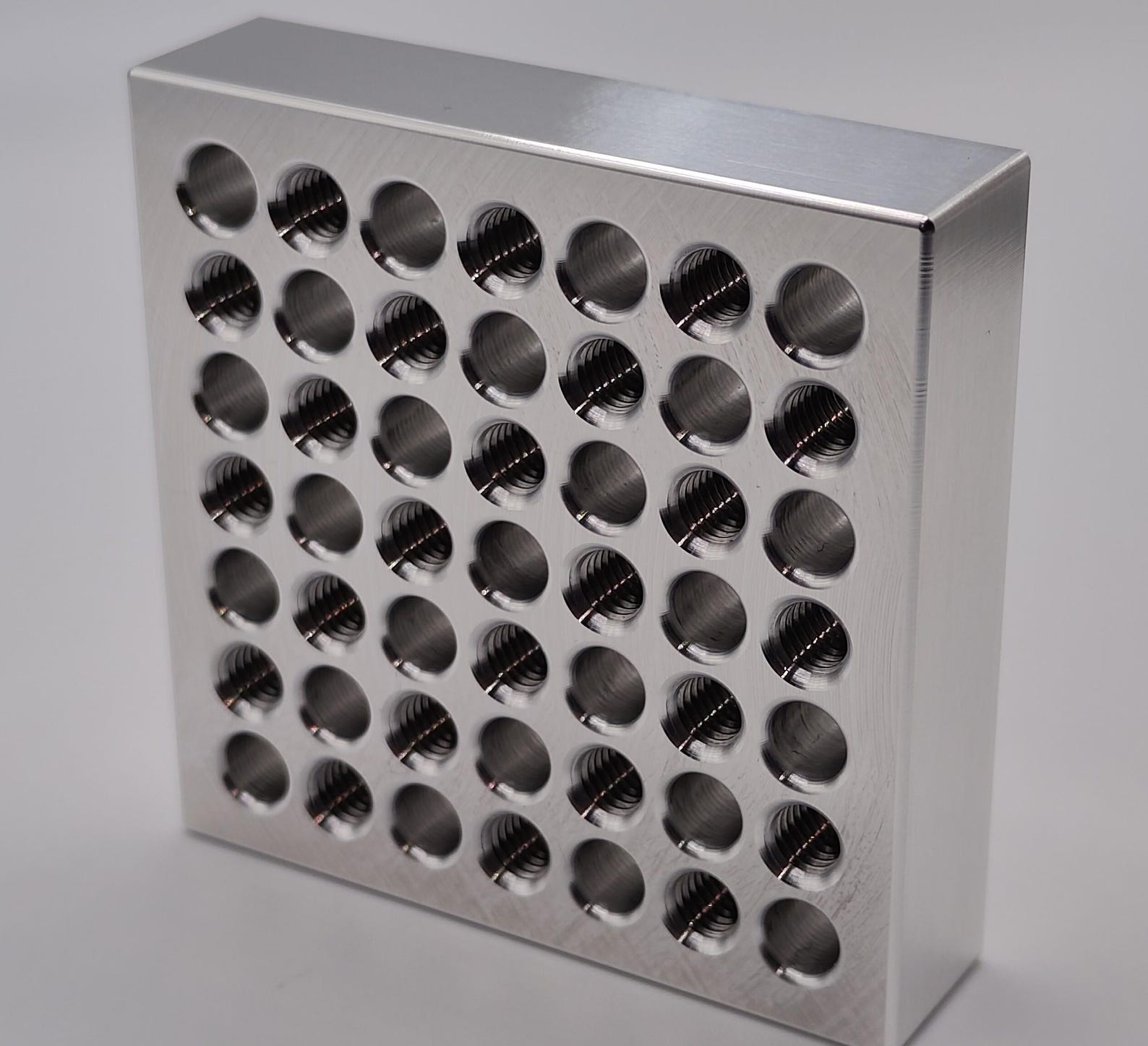 ALUMINUM FIXTURE PLATE 2X2X1/2 L 10-32 Tapped-3/16 Reamed - Etsy