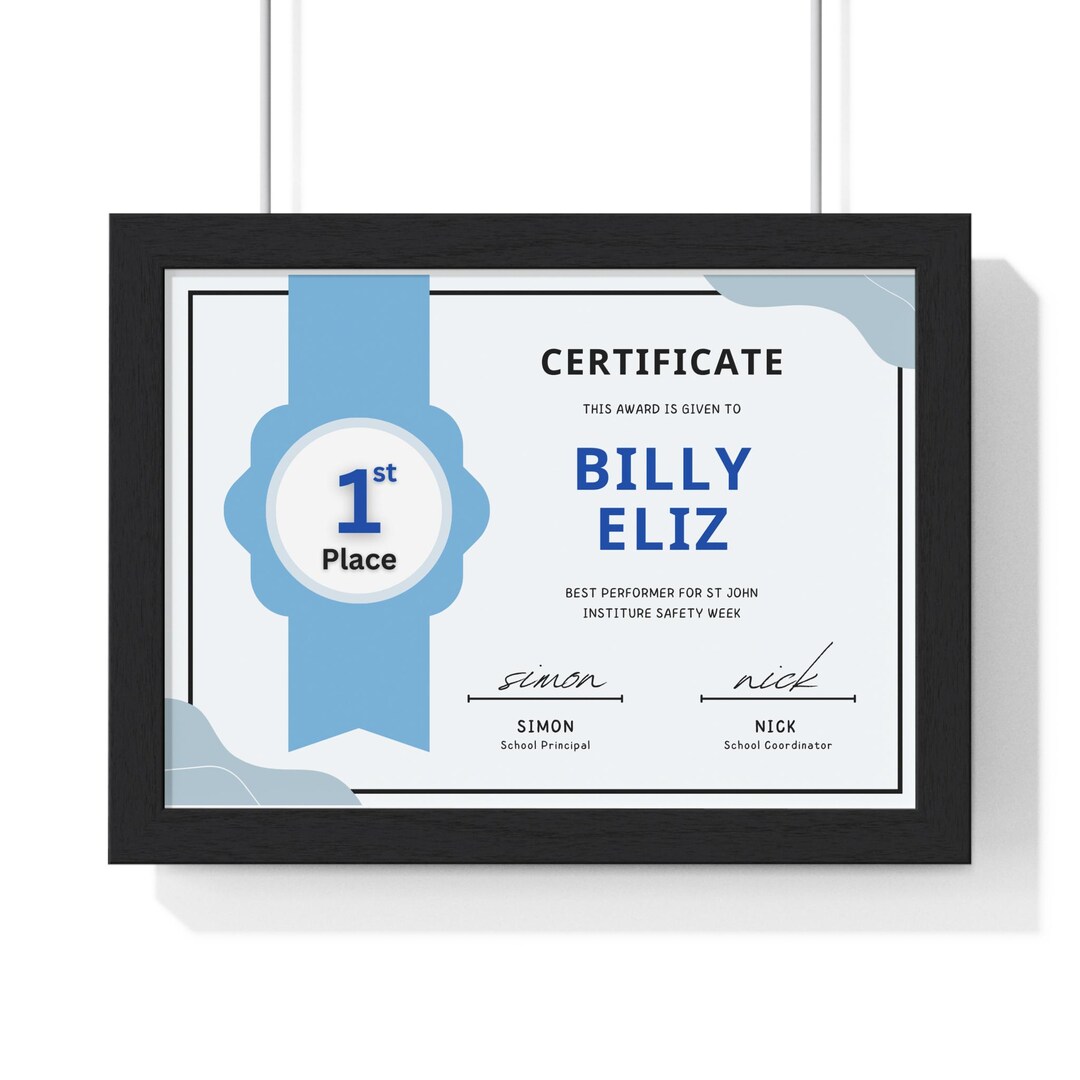 Editable Event Certificate Template 2_2 - Etsy