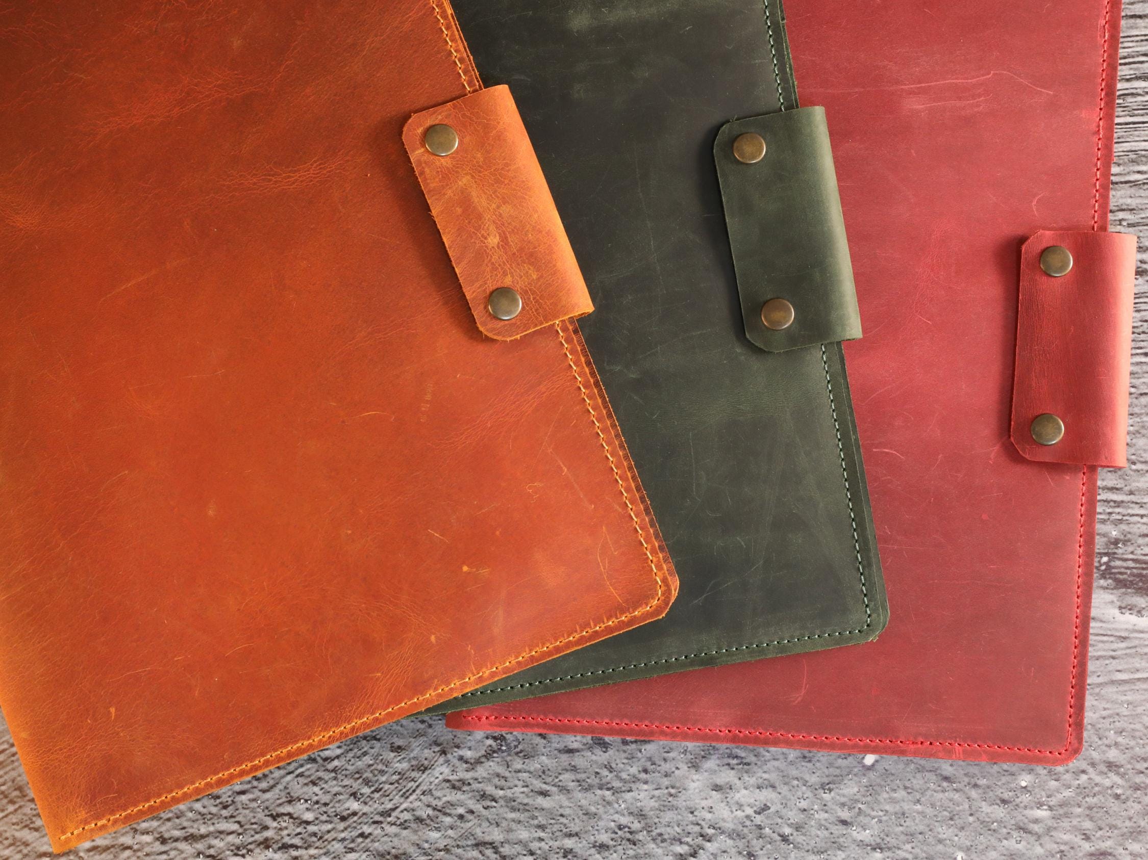 Personalized Leather Portfolio, A4 Portfolio for Men, Custom Portfolio ...