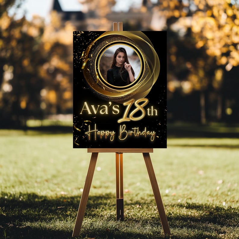 EDITABLE 18th Welcome Sign, 18 Welcome Sign, Modern 18th Welcome Sign ...