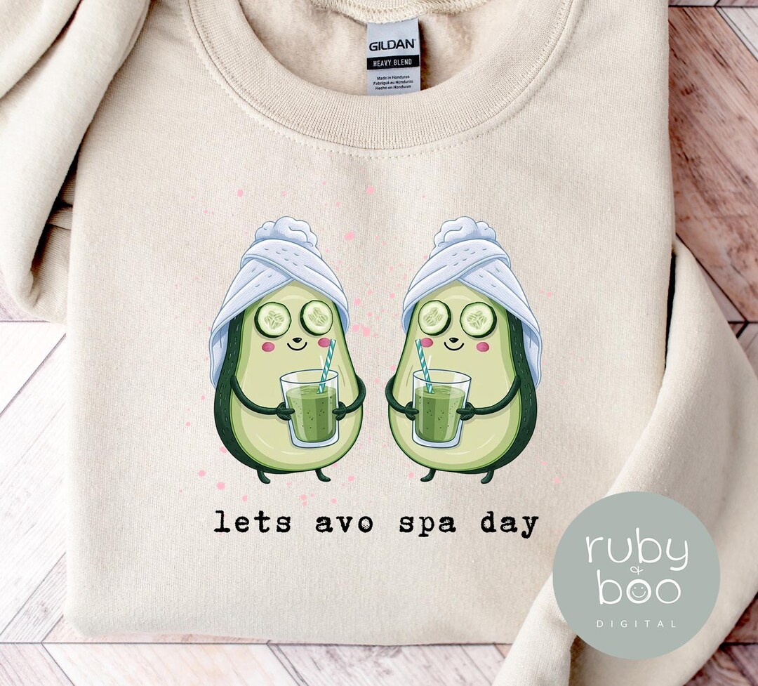 Funny Avocado Spa Day PNG: Sublimation Design (digital Download) - Etsy