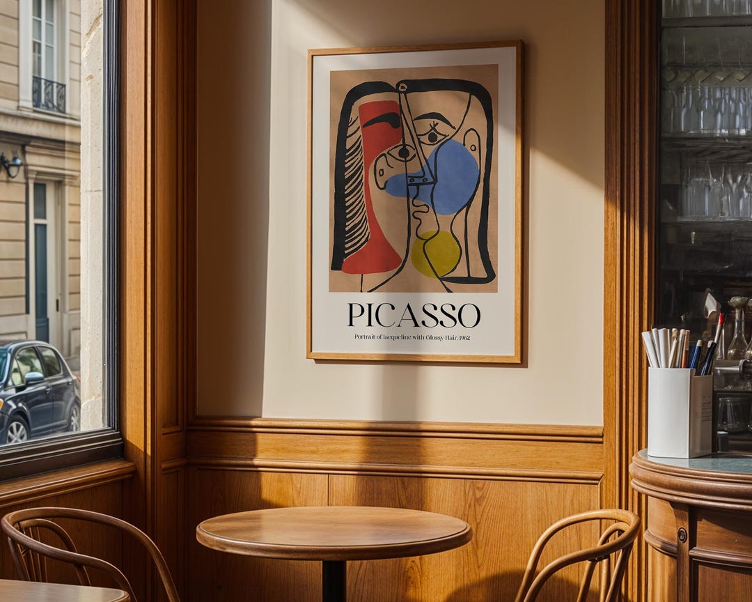 Picasso Jacqueline Print: Mid-century Modern, Scandinavian Wall Art - Etsy