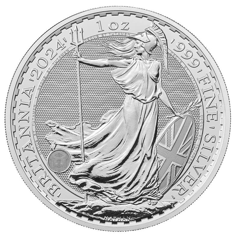 2024 Britannia 1oz Silver Uncirculated Bullion Coin - Etsy