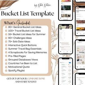 Ultimate Notion Bucket List Template | Travel&summer Bucket List, Solo ...