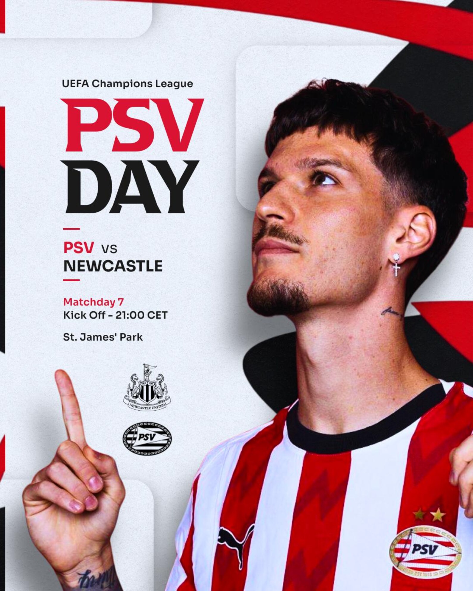 PSV Football Poster Template – Editable Canva Matchday Graphics for ...