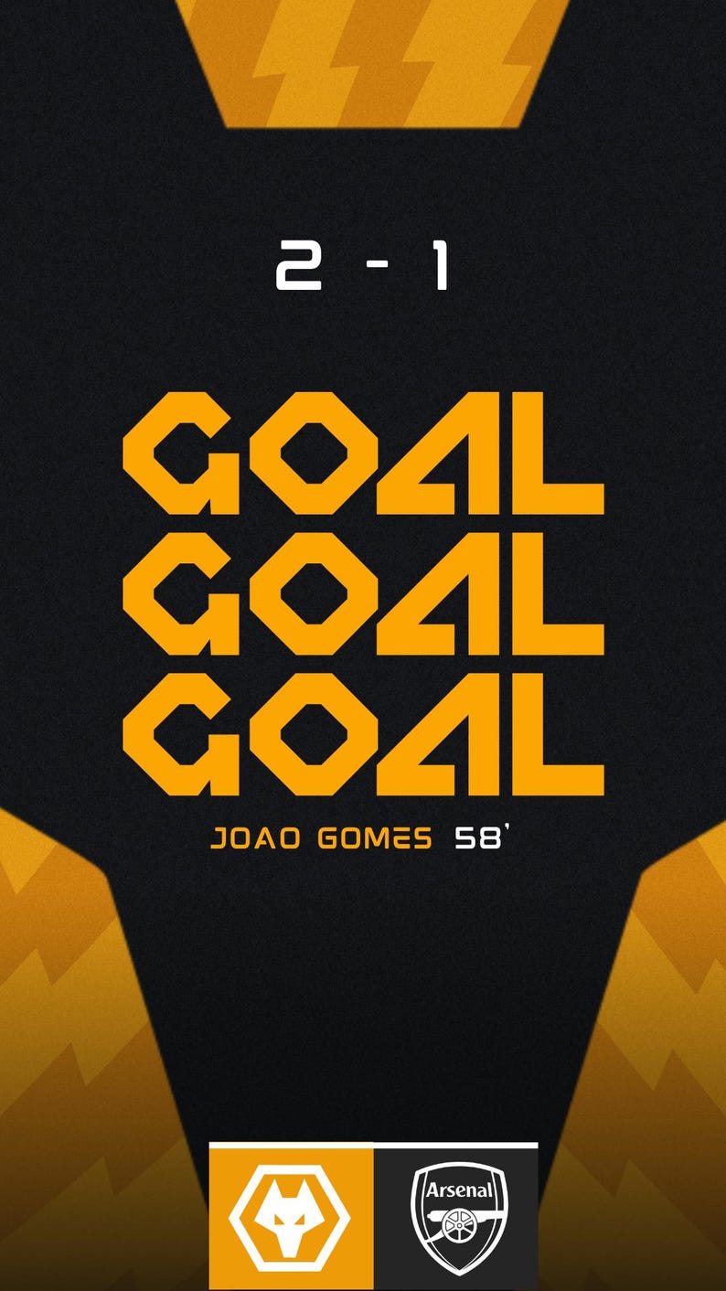 Wolves Football Poster Template: Matchday Graphics (canva Digital ...