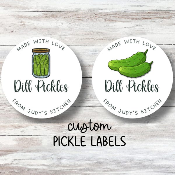 Pickle Labels - Etsy
