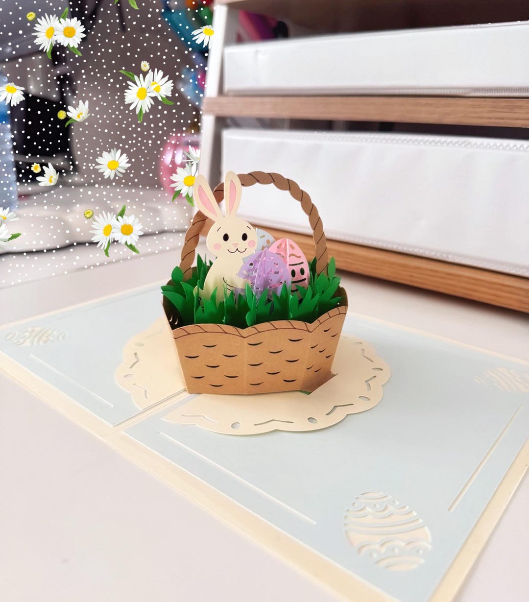 Easter Pop-up Card | 3D Card | Easter Card | Pop up Bunny | Card With ...