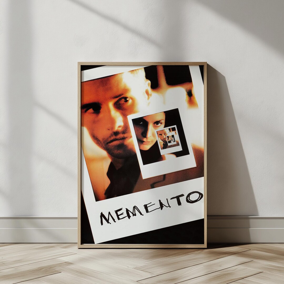 Memento Movie Poster Print, Neo Noir Film Wall Art, Psychological ...