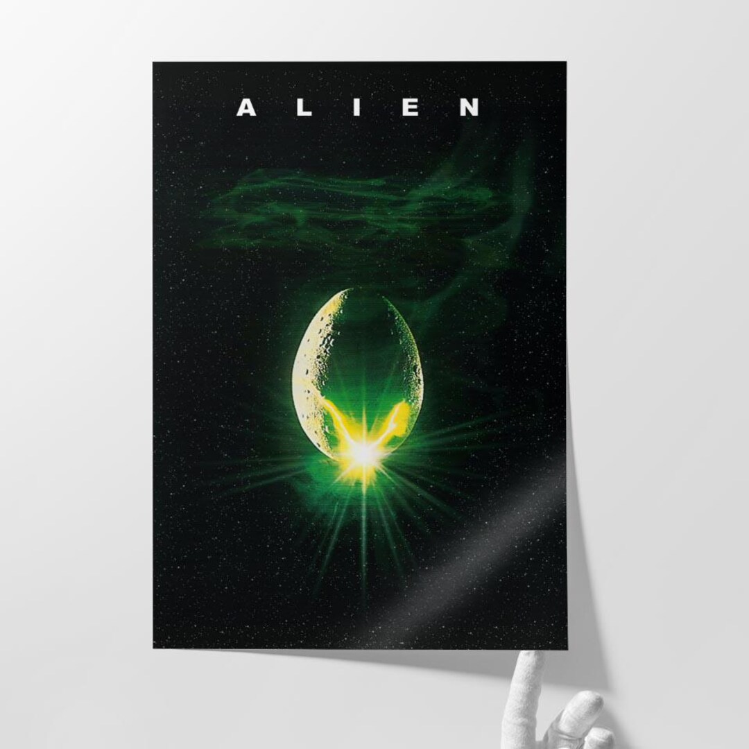 Retro Sci-fi Space Horror Poster – Rolled Canvas Wall Art for Vintage ...