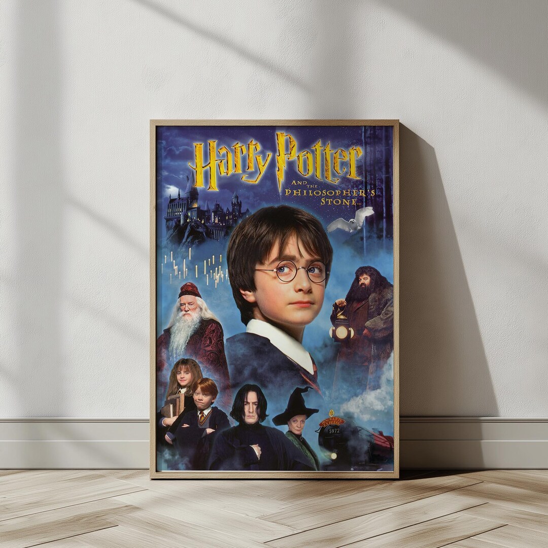 Magical Wizard School Poster – Rolled Canvas Wall Art for Fantasy Film ...