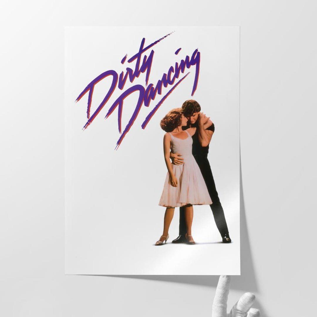 Vintage 80s Movie Poster - Romantic Dance Scene Art Print - Etsy