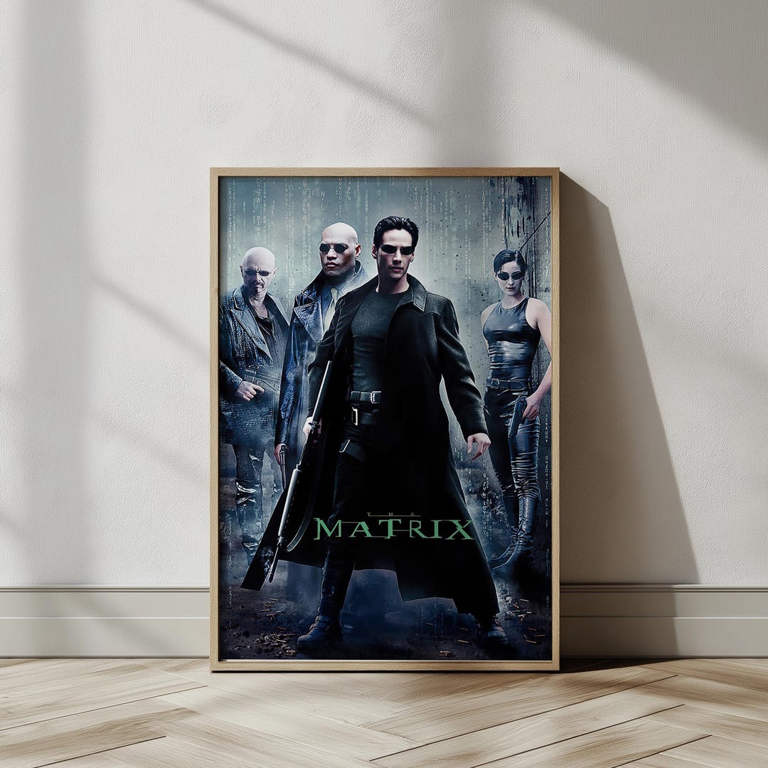 Cyberpunk Sci-fi Movie Poster Print – Futuristic Action Wall Art in ...