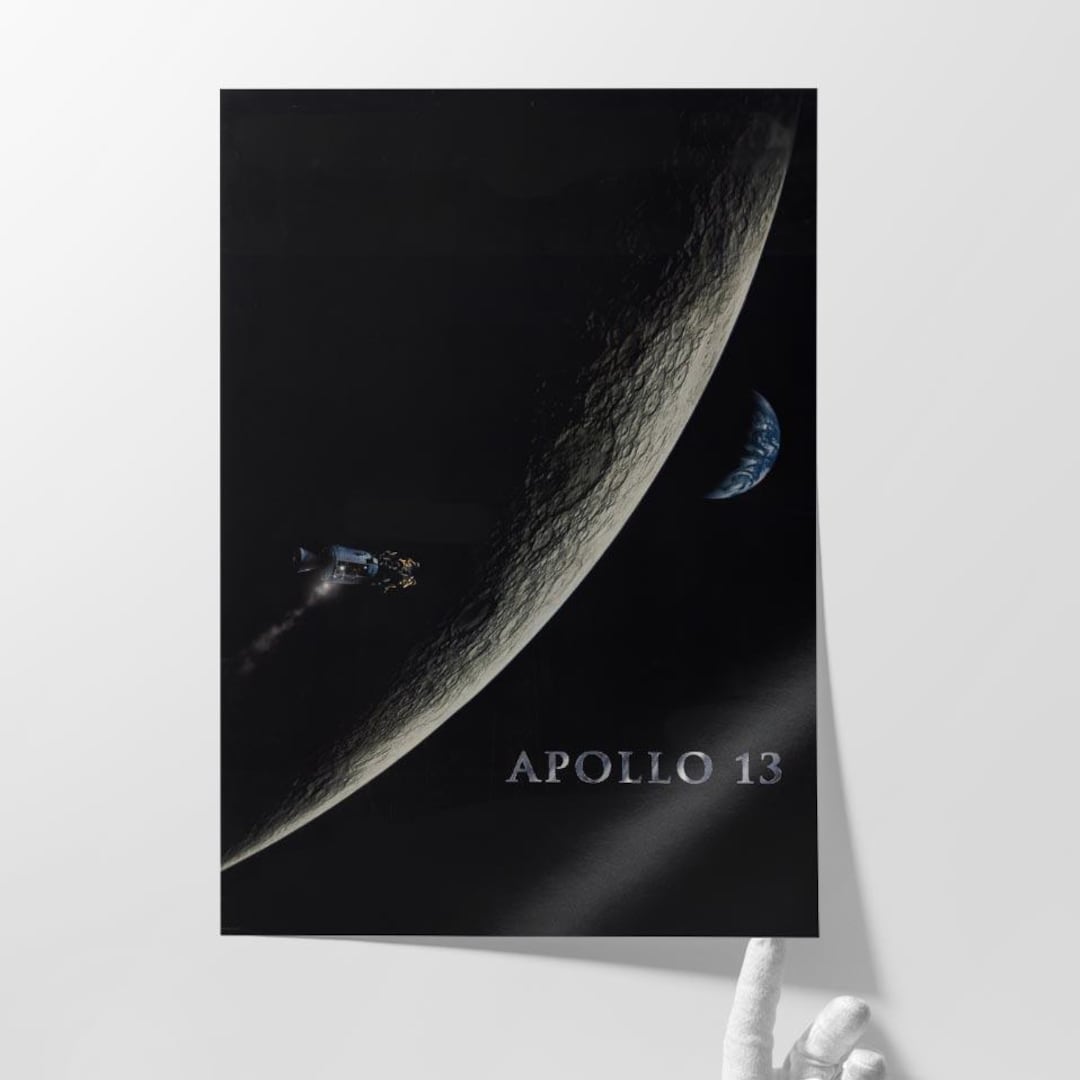 Vintage Space Mission Poster – Rolled Canvas Wall Art With Lunar Orbit ...