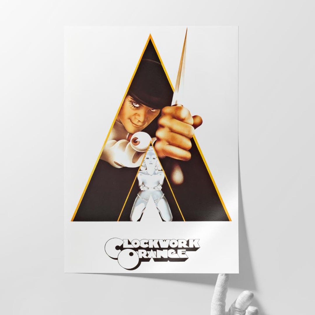 Minimalist Retro Dystopia Poster – Rolled Canvas Wall Art for Cult Film ...