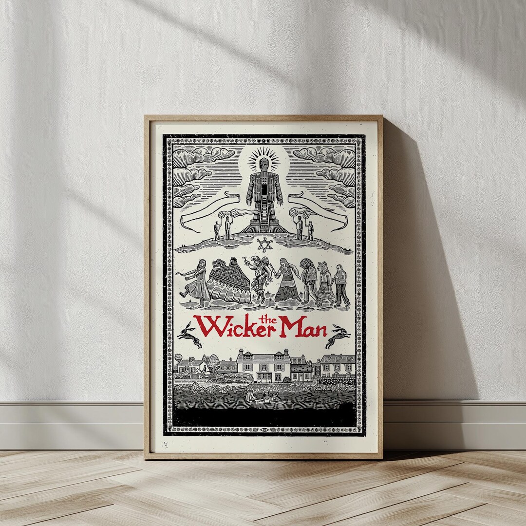 Folk Horror Ritual Poster – Rolled Canvas Wall Art With Pagan ...