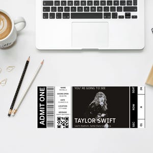 Editable Concert Ticket Canva, DIY Tickets Template, Printable Custom ...