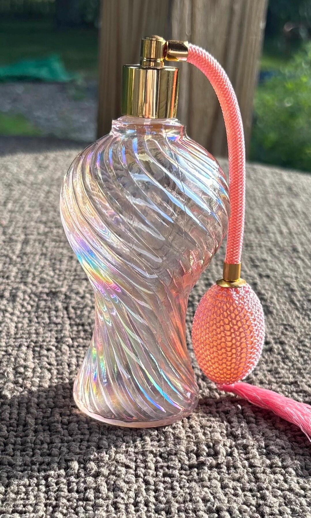 Pink Vintage Style Perfume Atomizer With Classic Squeeze Bulb and ...