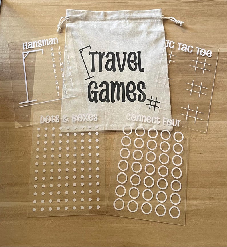 Travel Game Set - Etsy