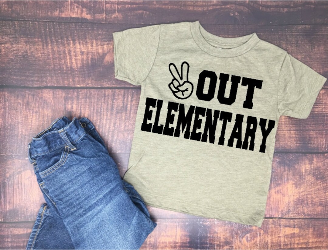 Peace Out Elementary SVG, JPG, PNG Instant Download for Cricut ...