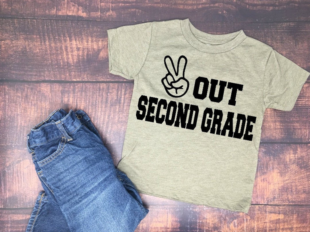 Peace Out 2nd Grade / Second Grade SVG, JPG, PNG Instant Download for ...