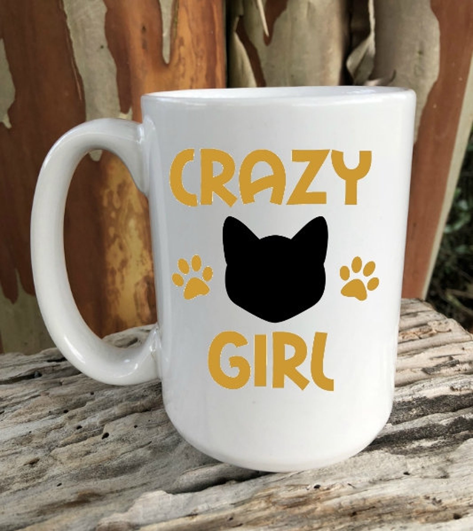 Crazy Cat Girl Svg Png Instant Download For Cricut Etsy