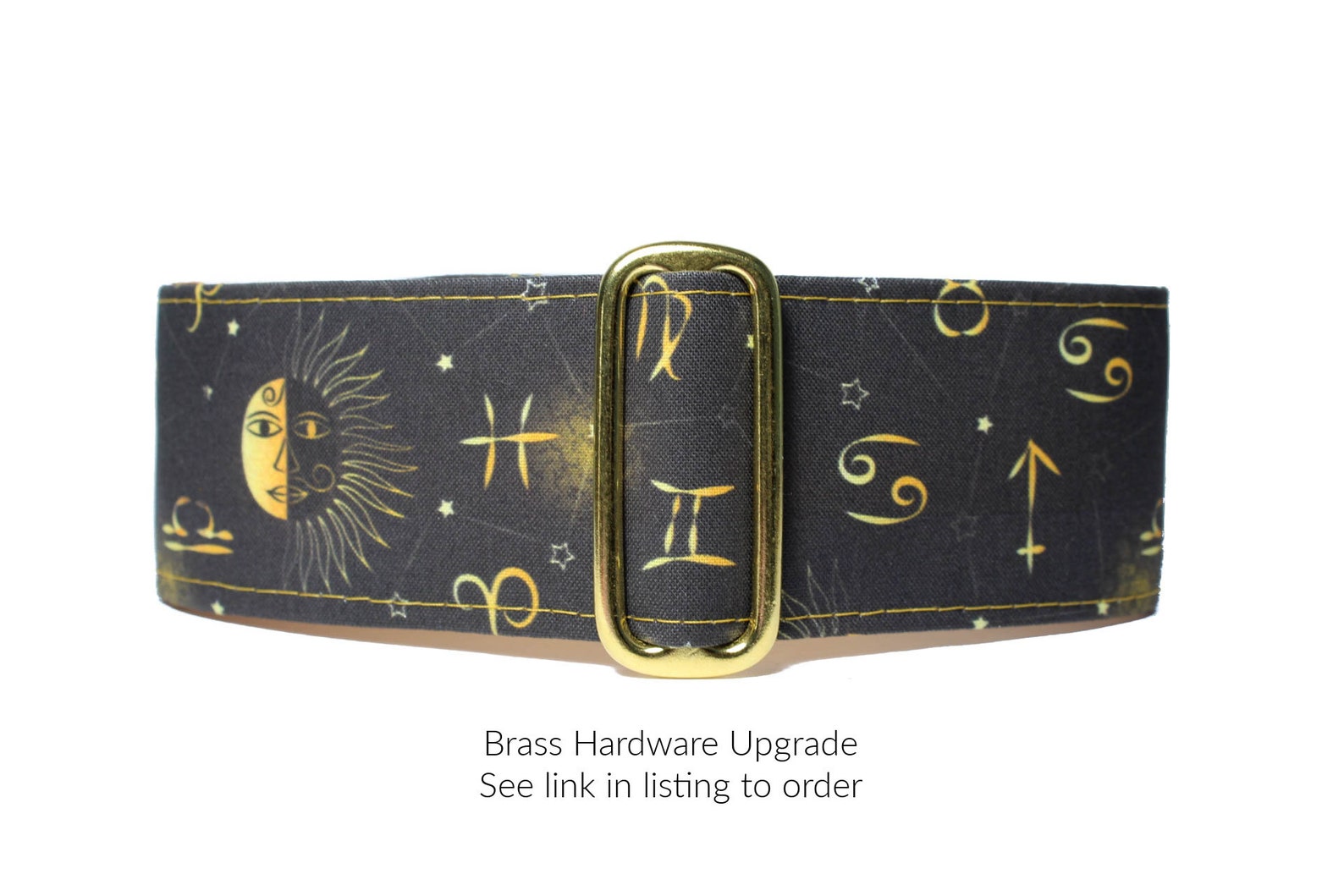 Sun Moon Stars Martingale Collar Sun Moon Stars Dog Collar - Etsy